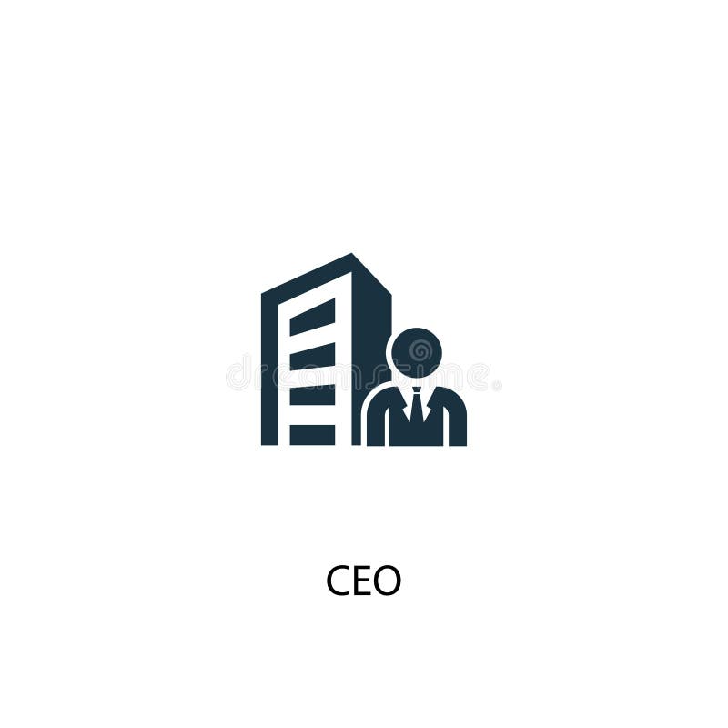 CEO Icon. Simple Element Illustration Stock Vector - Illustration of ...