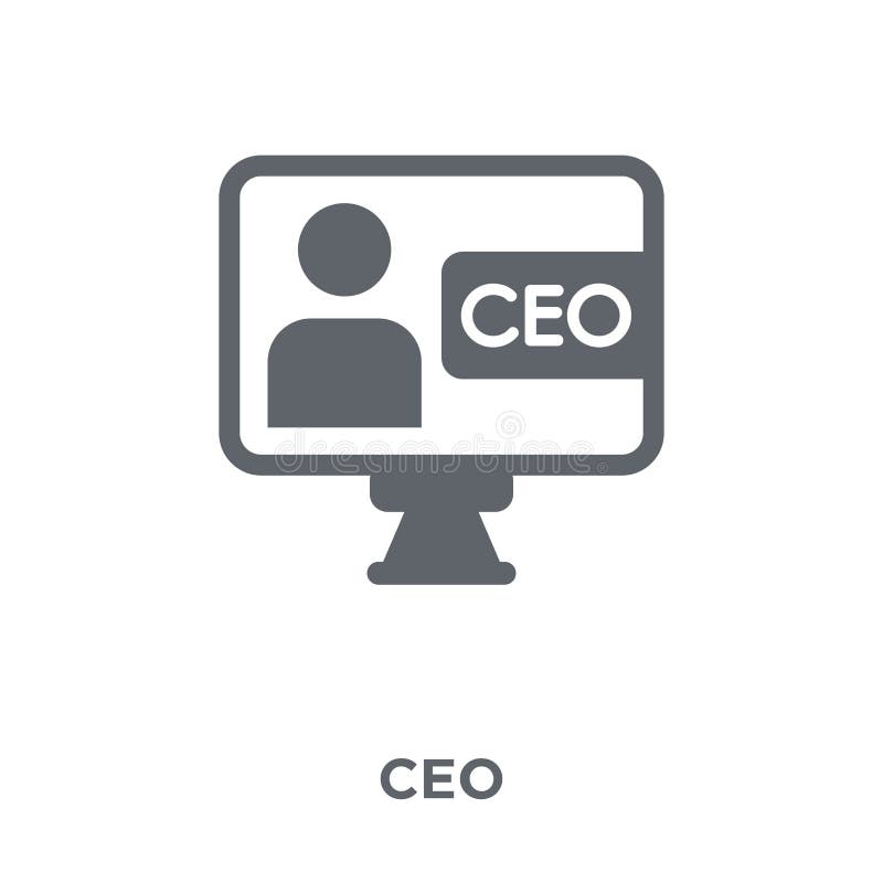 Ceo Black Icon, Vector Sign On Isolated Background. Ceo Concept Symbol ...