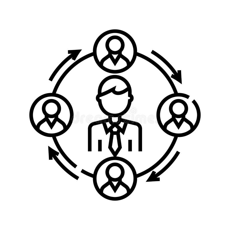 Office Line Icon Set, Business Symbols Collection Stock Vector ...