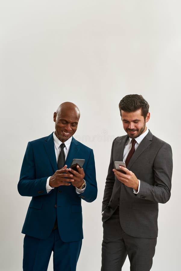 Ceo Managers Using and Browsing Mobile Phones Stock Photo - Image of ...