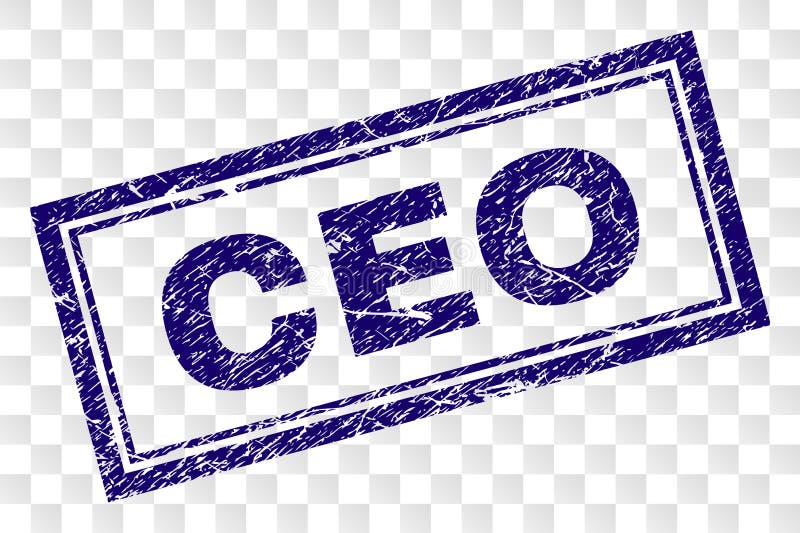 Scratched CEO Rectangle Stamp Stock Vector - Illustration of dirty ...