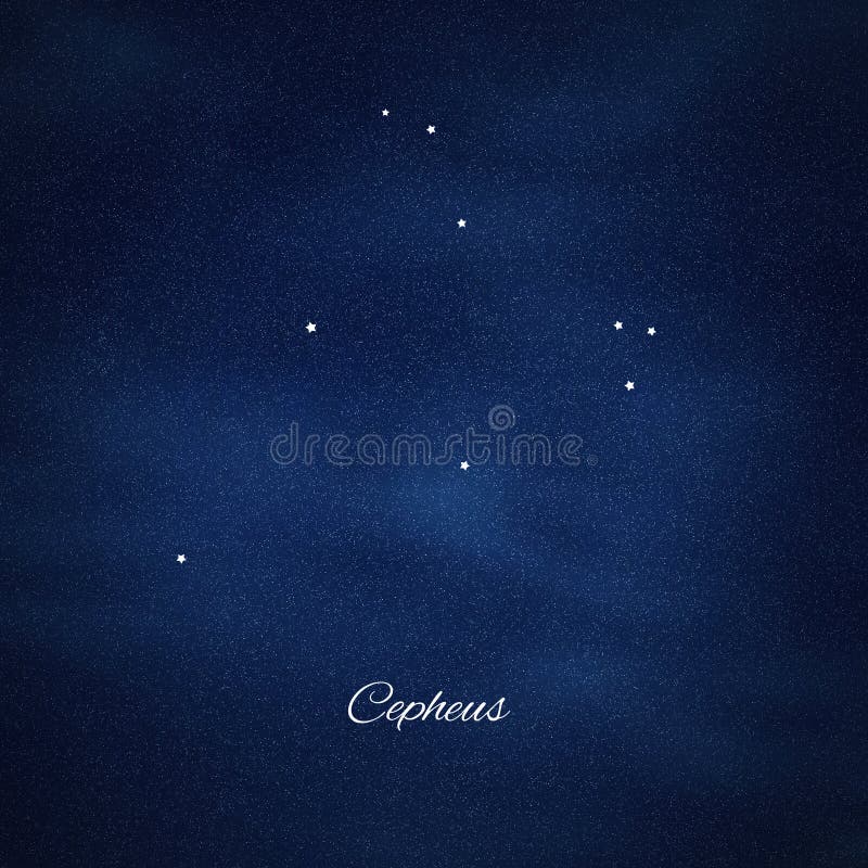 Cepheus Constellation, Cluster of Stars, King Cepheus Constellation ...