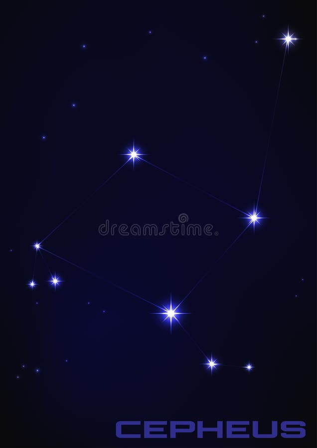 Cepheus constellation stock vector. Illustration of nebula - 48959204