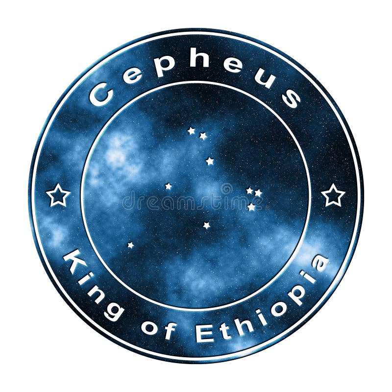 Cepheus Star Constellation, King Cepheus Constellation Stock ...