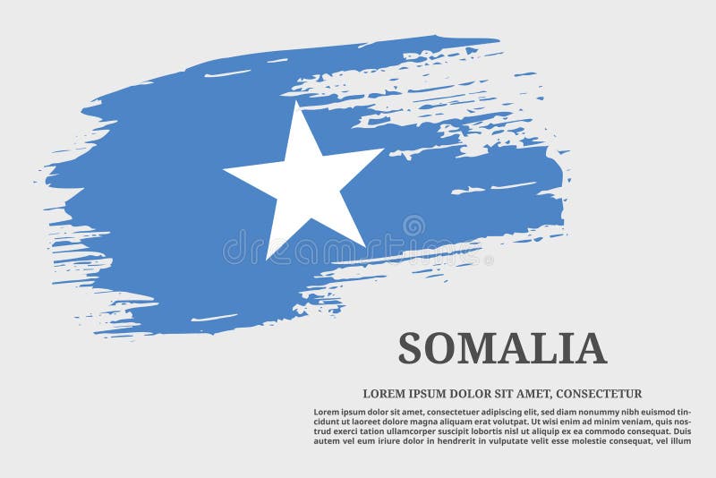 Cepillo Y Vector De Afiches De Marca Somalia Ilustración del Vector ...