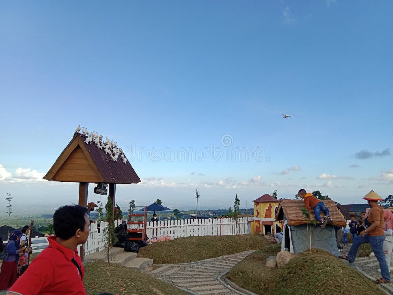 Cepogo Cheese Park editorial stock photo. Image of person - 264332113