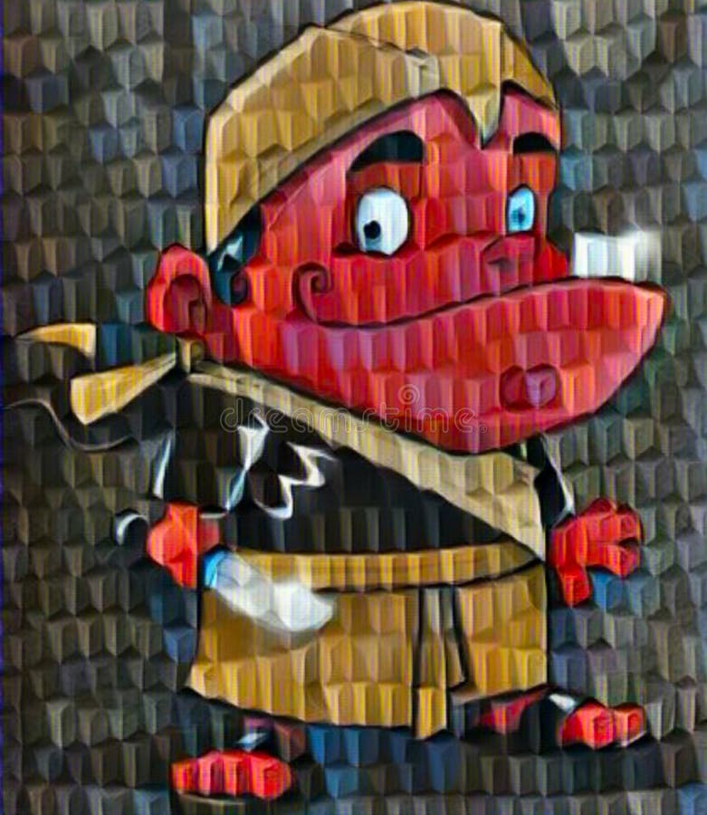 Cepot wayang art ilustração stock. Ilustração de tradicional - 241653402