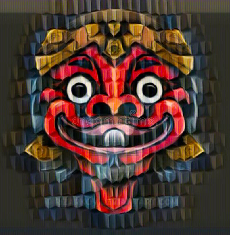 Cepot wayang Art stock abbildung. Illustration von kunst - 241653408