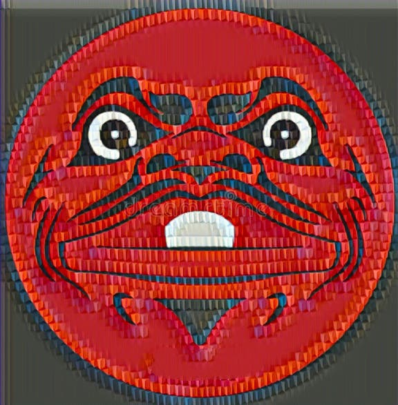 Cepot wayang art stock illustration. Illustration of pattern - 241653417