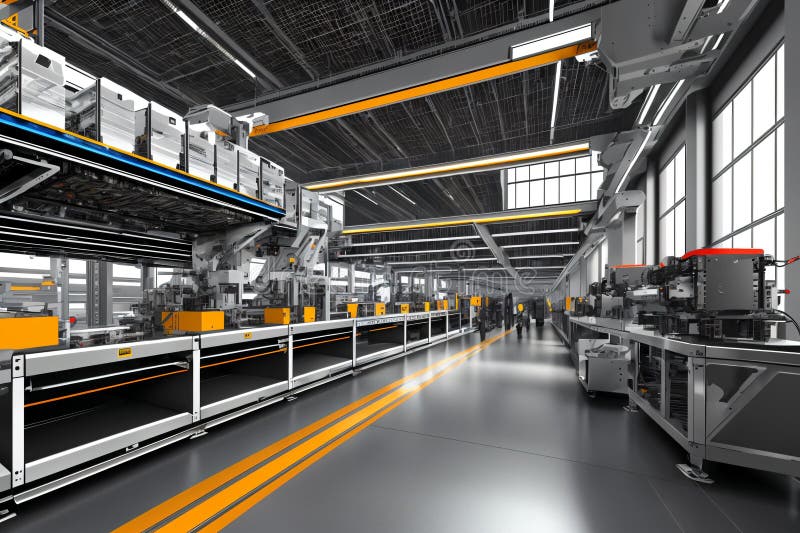 Image of a Shed of a Modern and Highly Complex Factory. Ai Generated ...