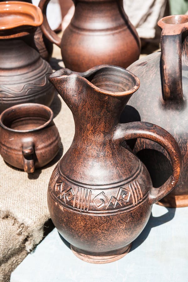 Textura De La Cerámica De La Loza De Barro Para El Fondo Foto de ...