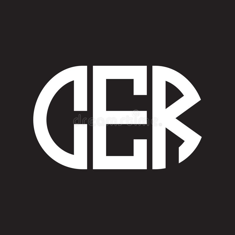 CER Letter Logo Design on Black Background. CER Creative Initials ...