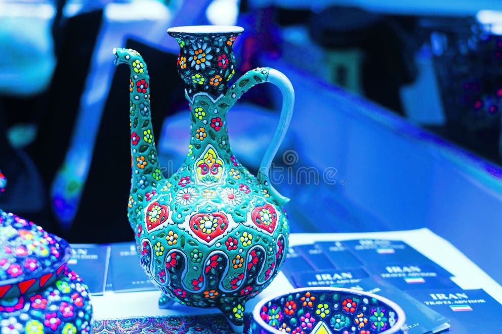 Ceramic Artistic Handiwork Jar Stock Image - Image of artistic ...