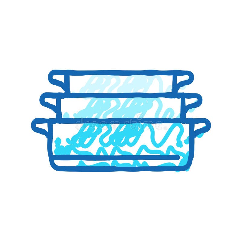 Ceramic Baking Dish Kitchen Cookware Icon Doodle Illustration Stock ...