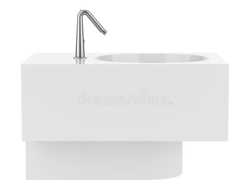 Ceramic Bidet Vector Illustration Lining Draw Front Stock Vector ...