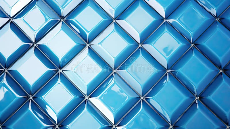 Ceramic Blue Diamond Pattern Stock Illustration - Illustration of ...