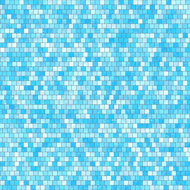 Ceramic Blue Mosaic Background Seamless Texture in Swimming Pool or ...