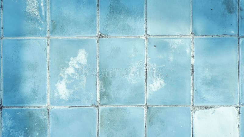 Ceramic Blue Tiles with White Grout Texture for Interior Design and ...