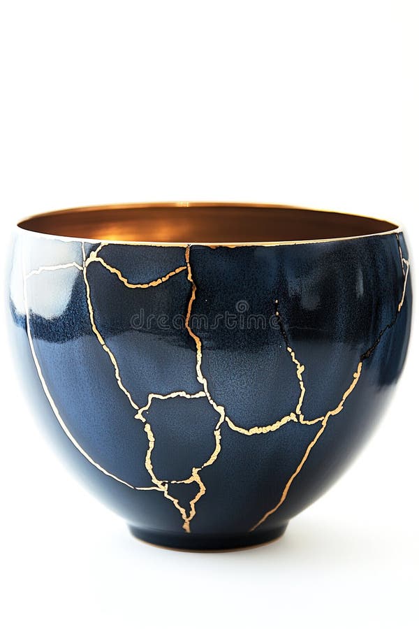 Japanese Kintsugi Art Beautifully Repairs a Ceramic Bowl with Gold ...