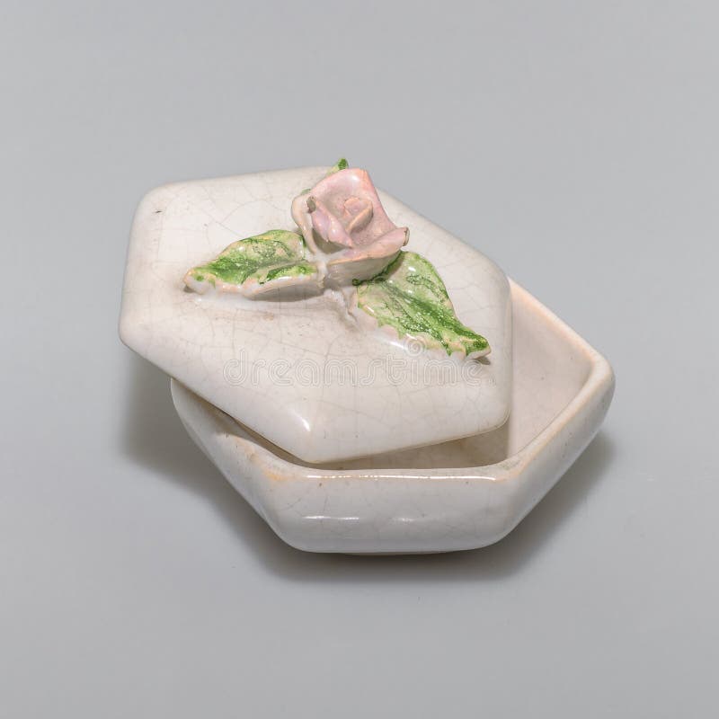 Ceramic box stock image. Image of flower, decorative - 34457971