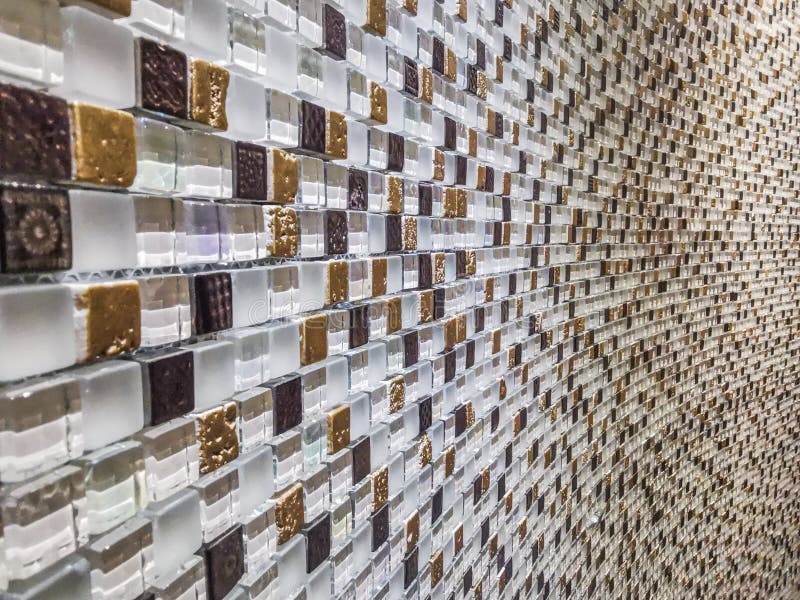 Ceramic Brick Wall Square Shape Texture Stock Photo - Image of brick ...