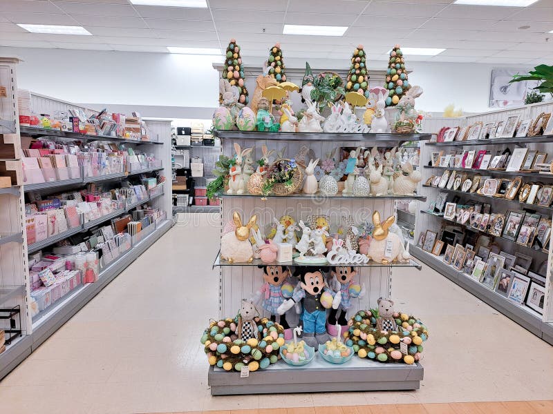 Ceramic Bunnies Easter Eggs Supermarket Shelves Festive Decoration ...