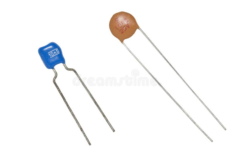 A ceramic capacitor stock image. Image of capacitors - 274835533