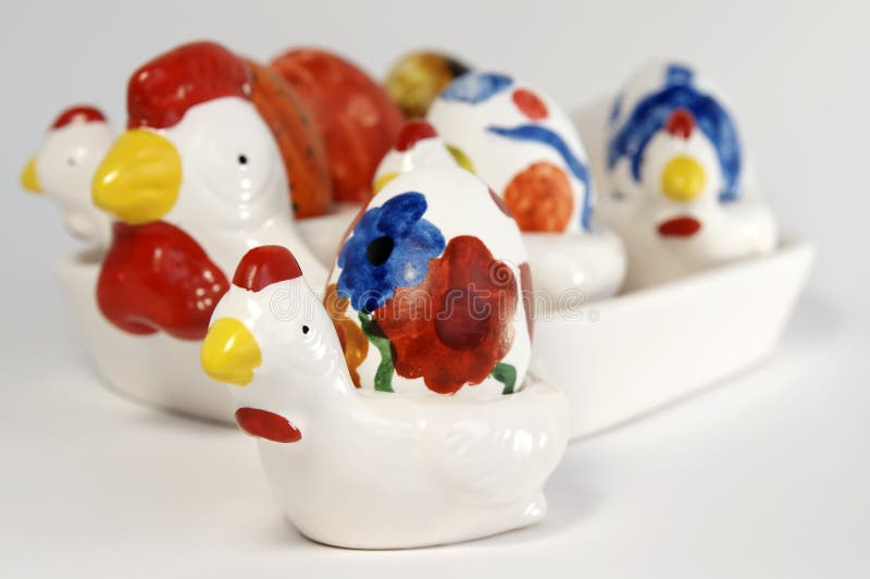 Ceramic Chicken and Eggs stock image. Image of bowl, handicraft - 4739057