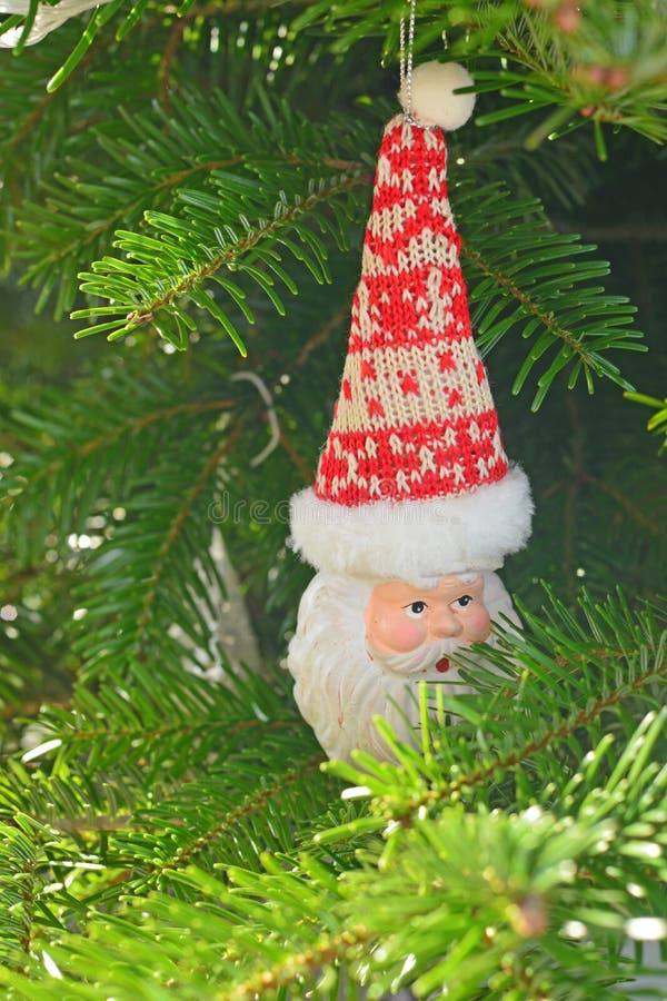 Ceramic Christmas Toy Santa Claus on the Christmas Tree Stock Image ...