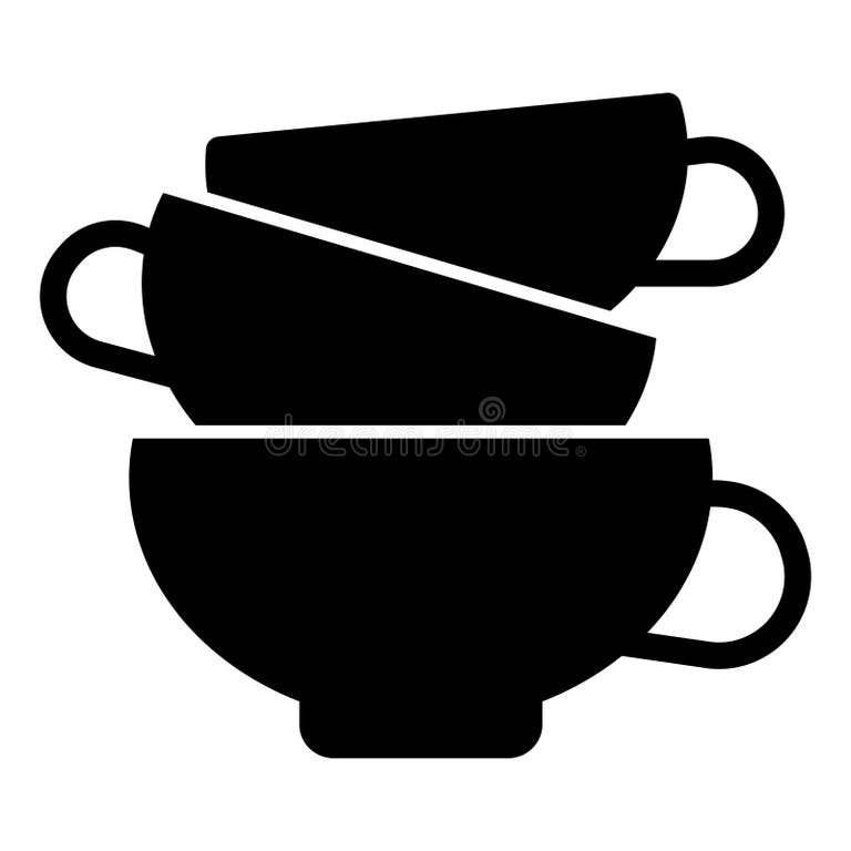 Ceramic or Clay Plates Solid Icon, Pottery Making Concept. Vector ...