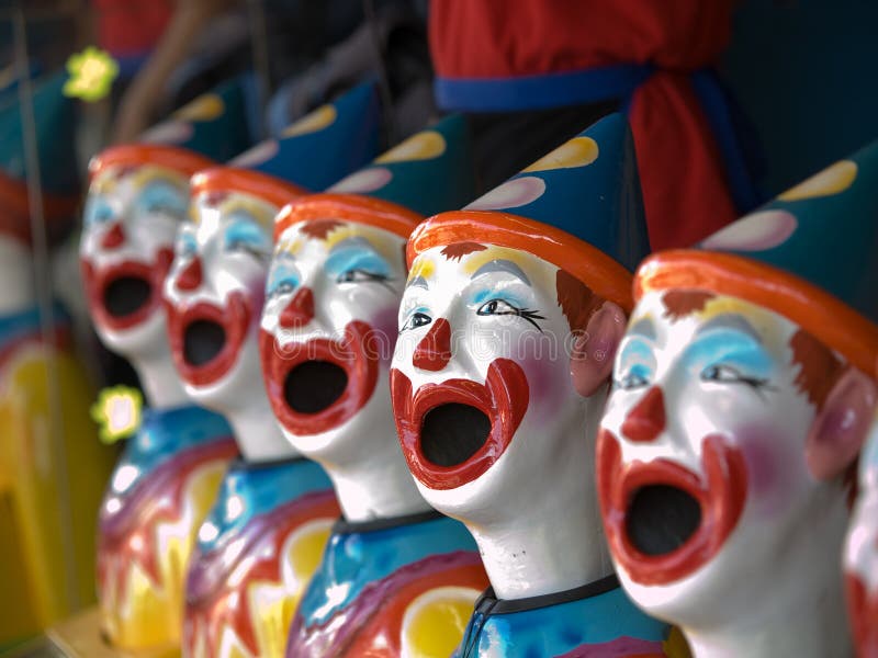 Ceramic Clowns stock image. Image of cheerful, yellow - 6697089