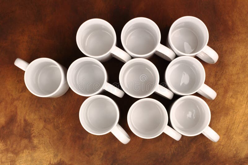 Ceramic coffee cups stock image. Image of dishware, front - 89961595