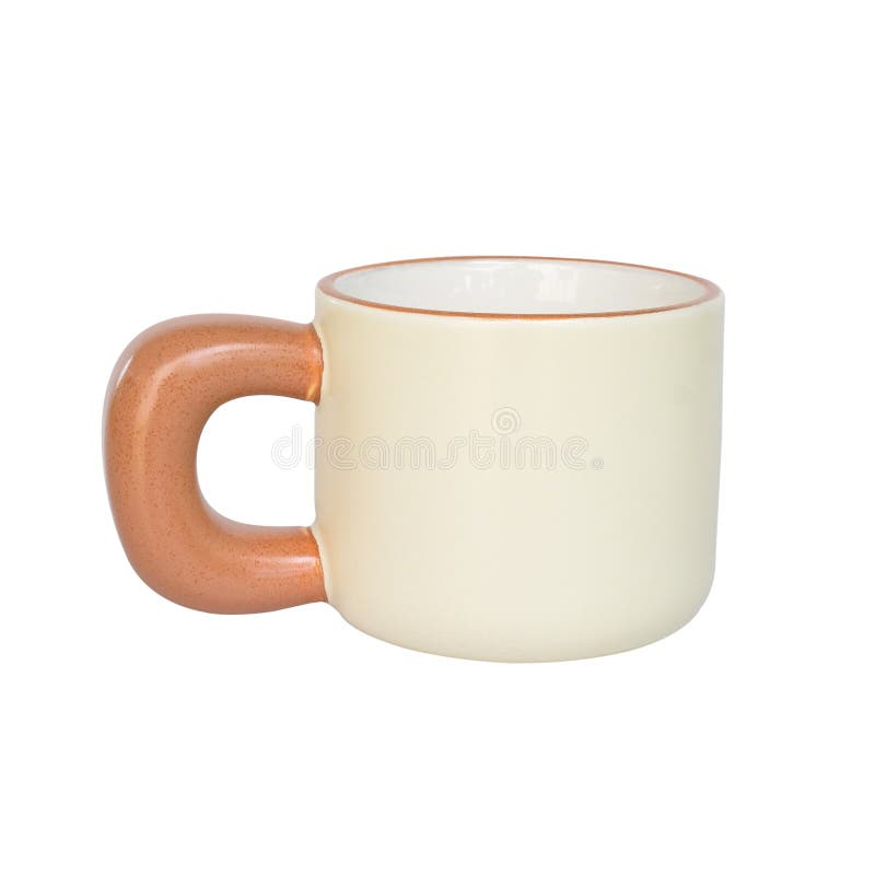 Ceramic Coffee Mug with a Big Handle Stock Image - Image of background ...