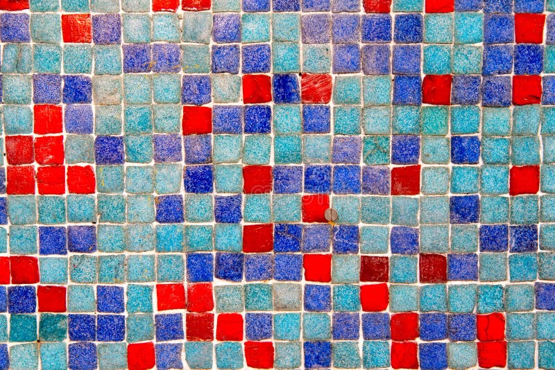 Ceramic Colorful Tiles Mosaic Composition Pattern Background Stock ...