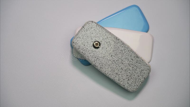 Ceramic-composite Material Samples for Swimming Pool. Stop Motion ...