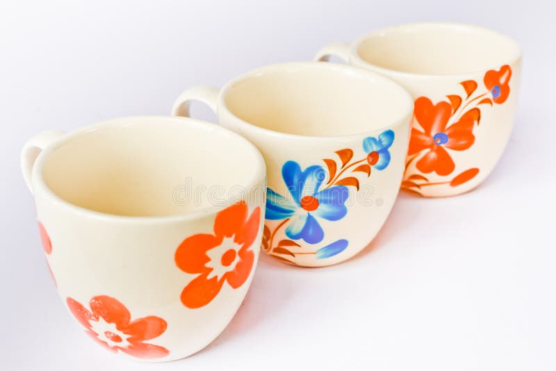 Ceramic cup. stock photo. Image of decorative, isolated - 46191150