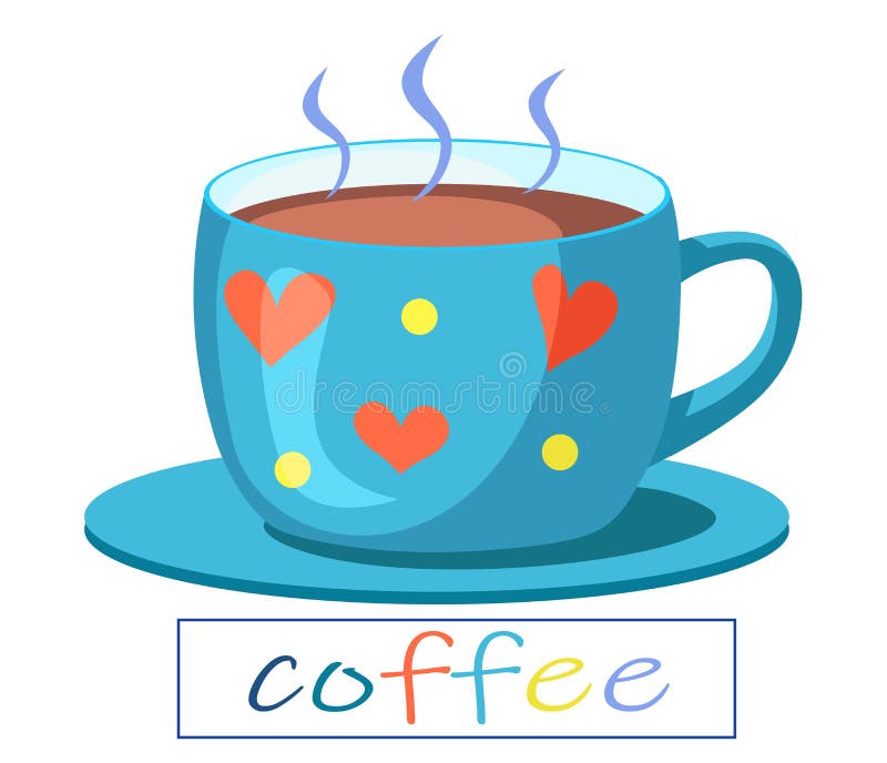 Ceramic Cups Have Various Patterns, Very Beautiful Stock Vector ...