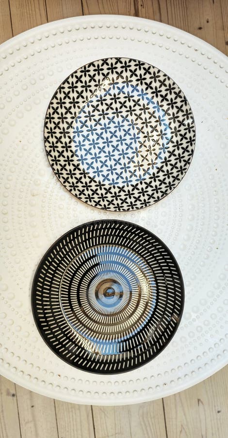 Ceramic Cutlery Dinner Plates Texture Stock Photo - Image of dinner ...