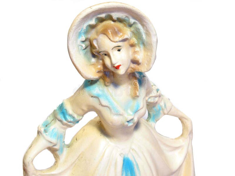 Ceramic dancer stock image. Image of dancer, bonnet, lipstick - 4168735