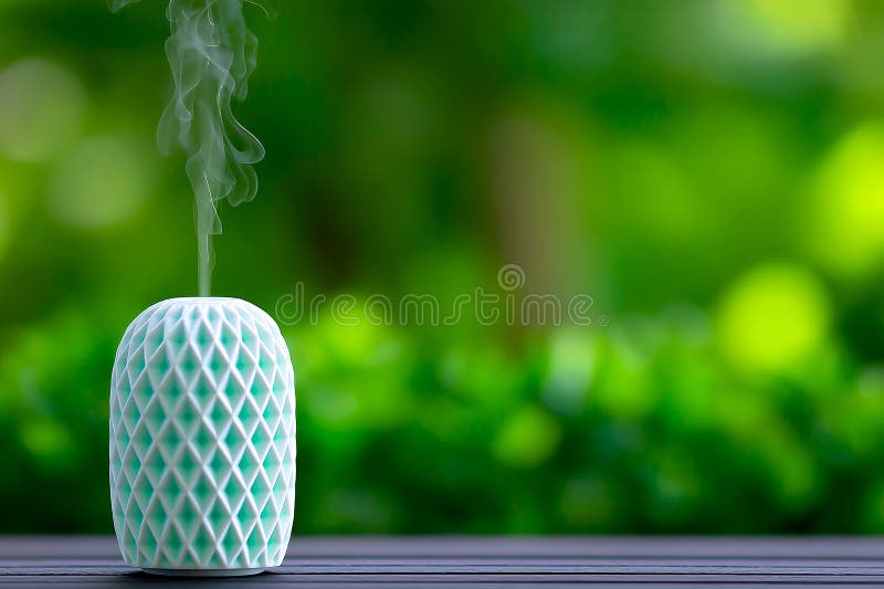 Ceramic Diffuser Releasing Calming Mist in Tranquil Wellness ...