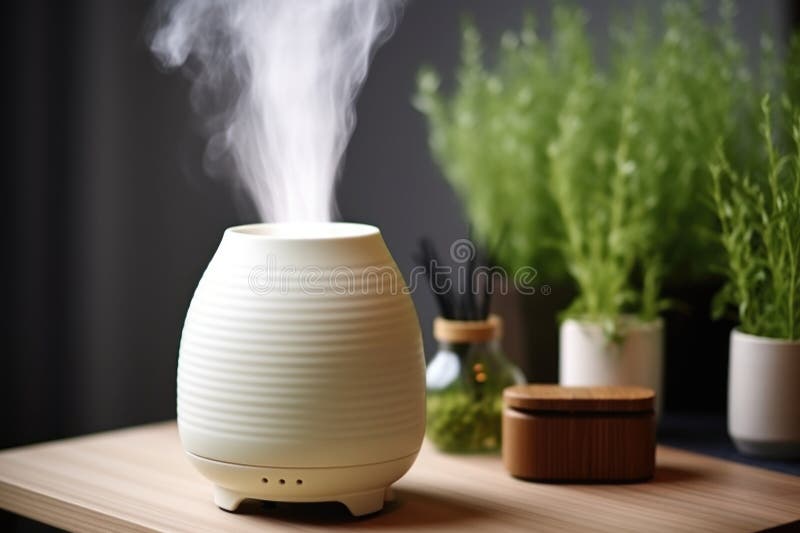 Ceramic Diffuser Spreading Essential Oil Aroma Stock Illustration ...