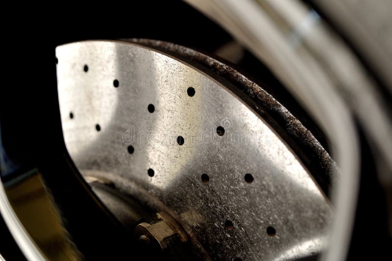 Ceramic Disc Brake from a Sport Car with Selective Focus Stock Photo ...