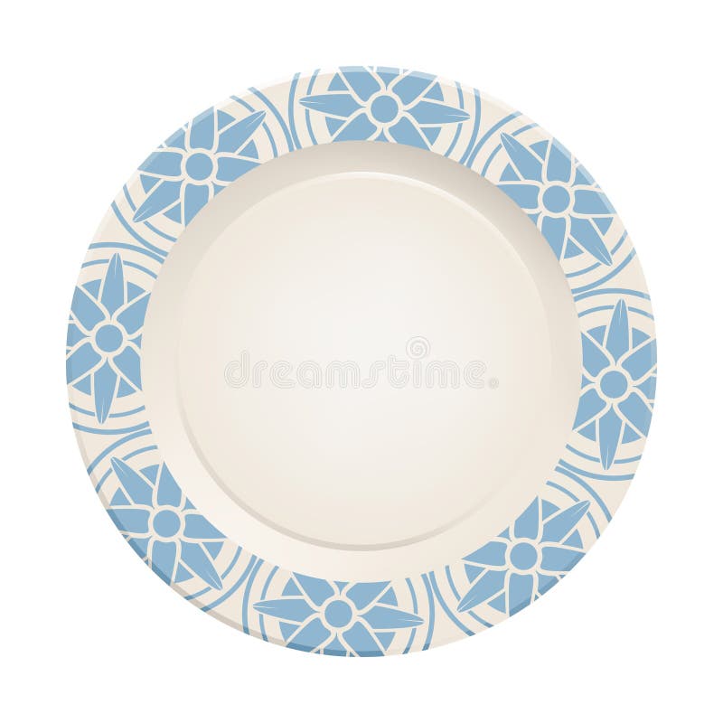 Ceramic dish illustration stock vector. Illustration of vector - 138080887