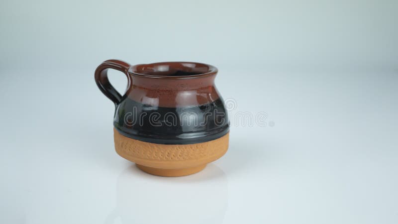 Traditional Indian Tea on a Clay Tea Cup Top View Stock Photo - Image ...