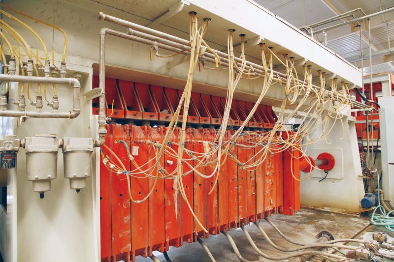 Ceramic factory equipment stock illustration. Illustration of plan ...