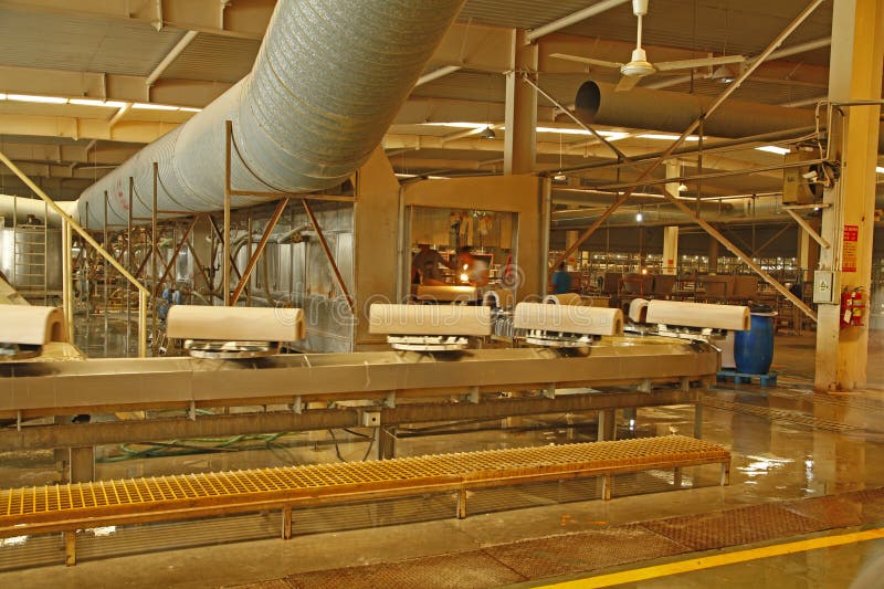 Ceramic factory equipment stock image. Image of plan - 309583681