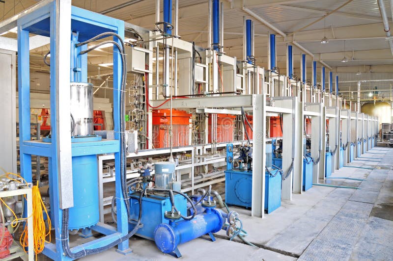 Ceramic factory equipment stock photo. Image of manufacture - 220291552