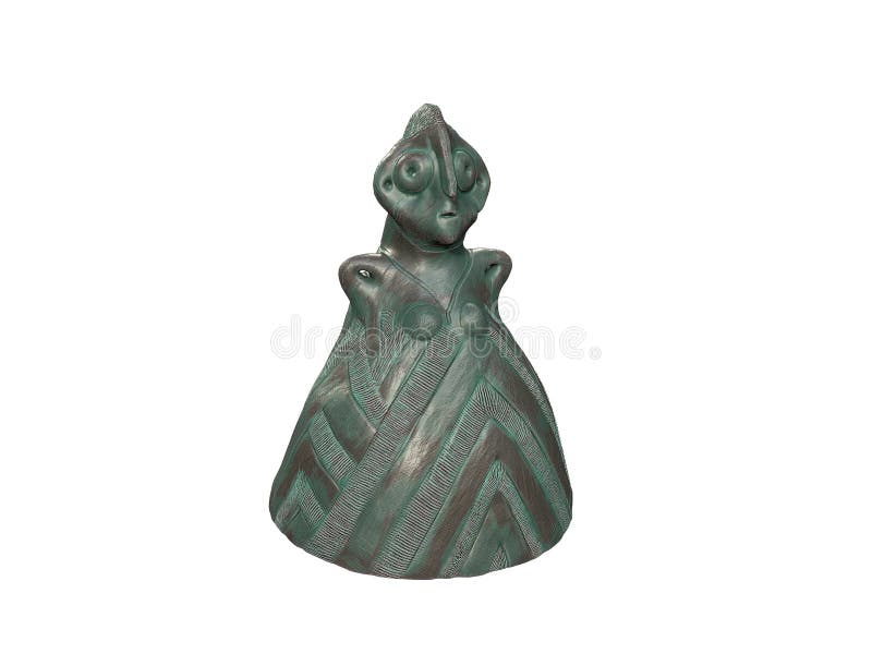 Ceramic Figure Idol from Neolithic Era 6th Mill BC Stock Illustration ...