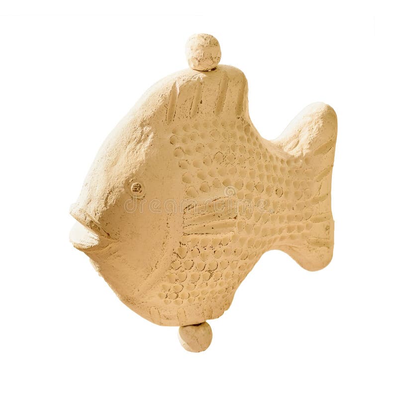Ceramic Fish Sculpture Isolated Stock Image - Image of studio, ceramic ...