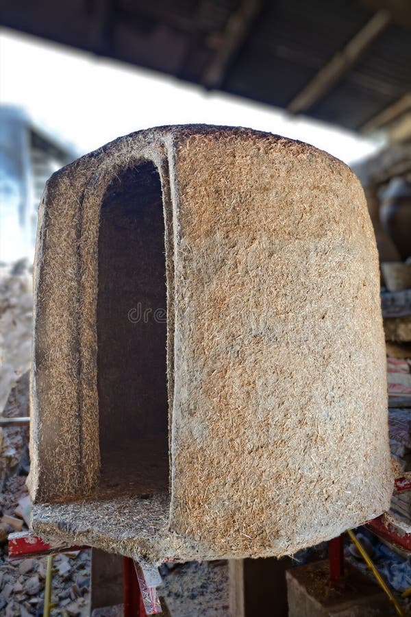 Ceramic furnace Fes stock image. Image of handmade, traditional - 21234403